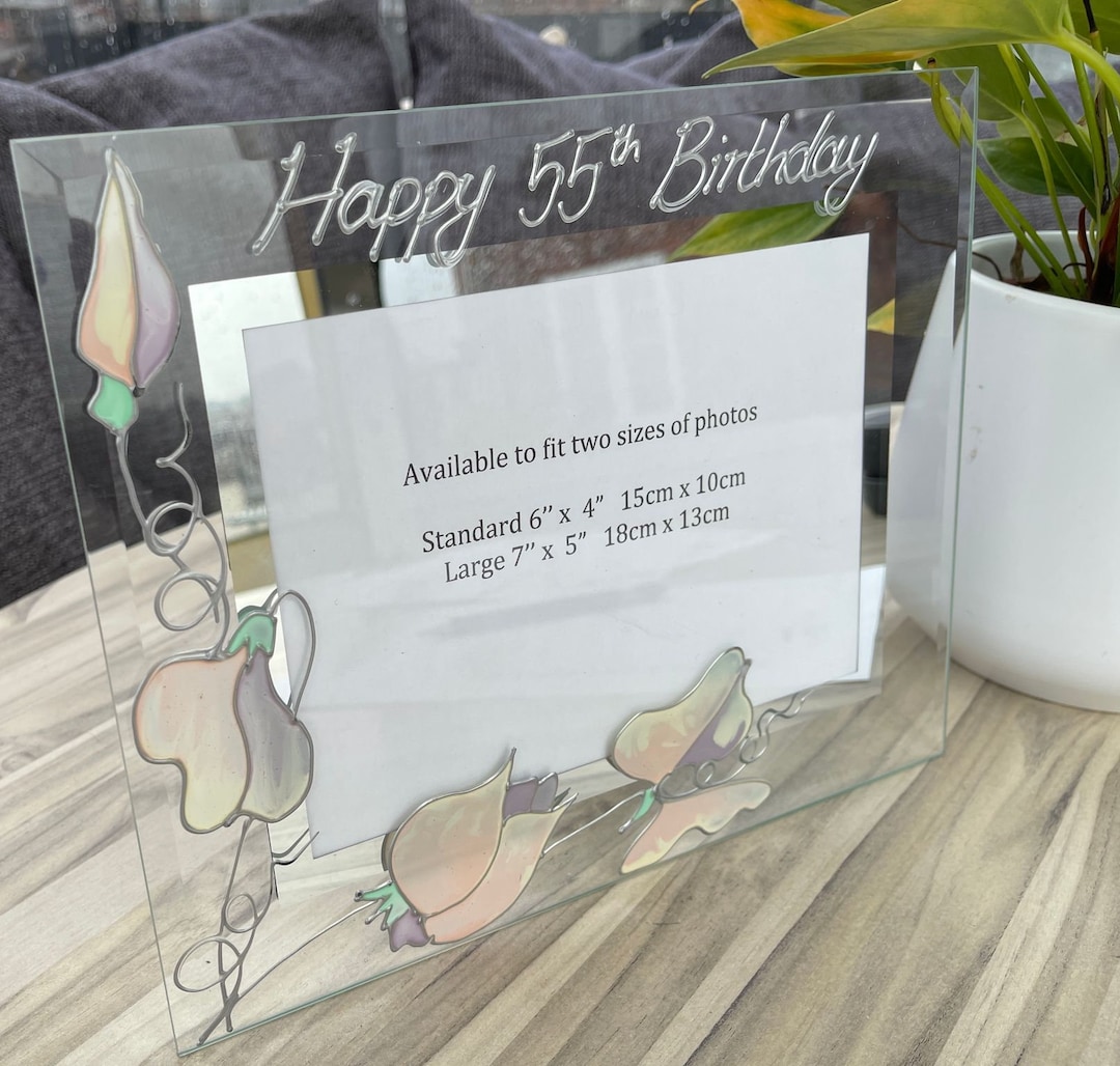 55th 60th 65th 70th 75th Birthday Photo Frame Sweet Pea - Etsy
