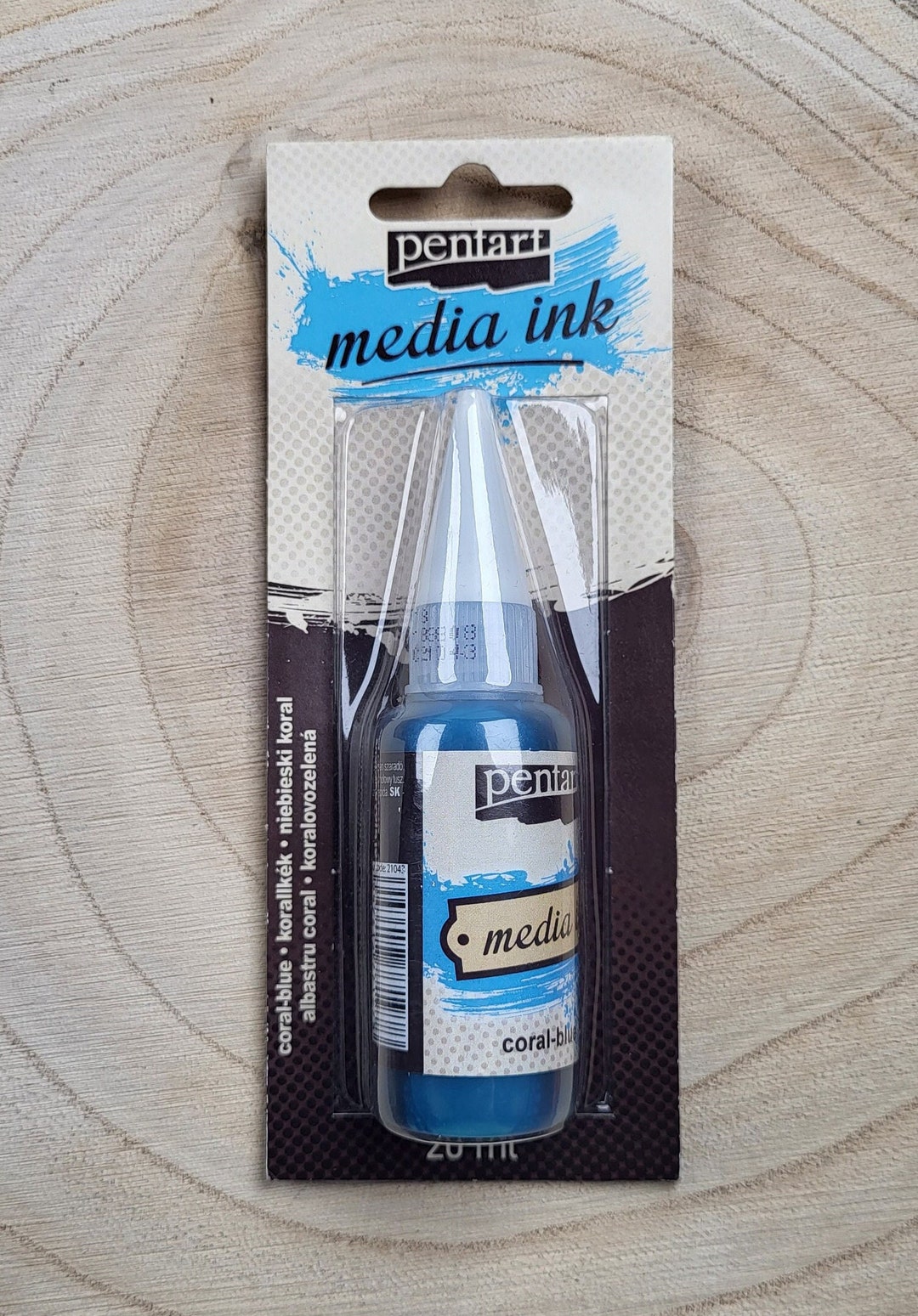 Pentart Media Ink Coral-blue - Etsy