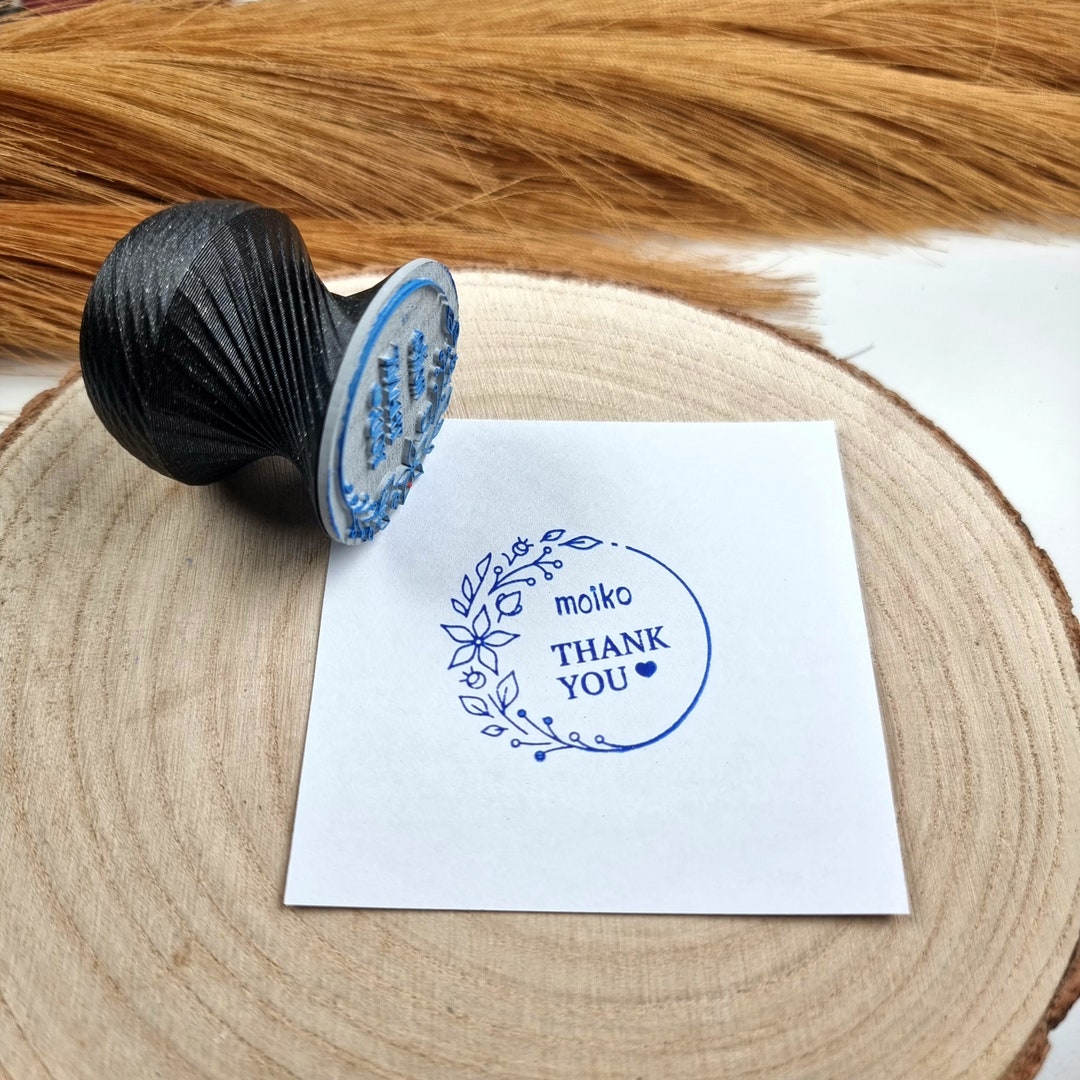 Custom thank You Stamp - Etsy