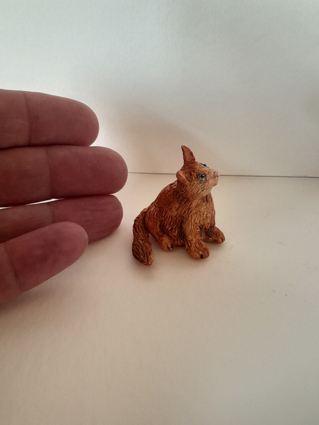 Seated Ginger Cat Hand Sculpted 12th Scale Character by Kastlekelm ...