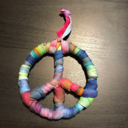 Iridescent Peace Sign Ornament - Etsy
