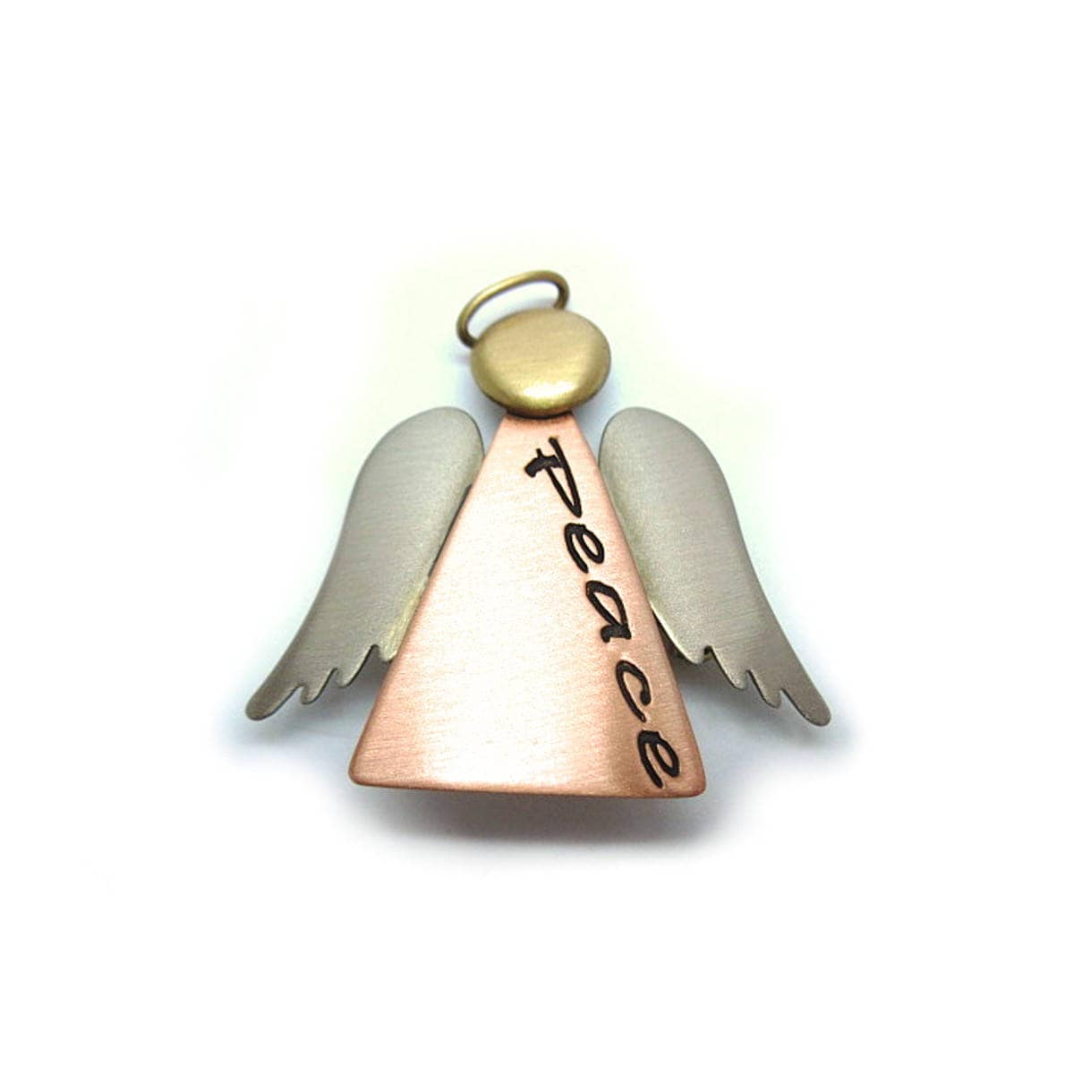 Cathedral Art Tri Color Peace Angel Brooch - Etsy Canada