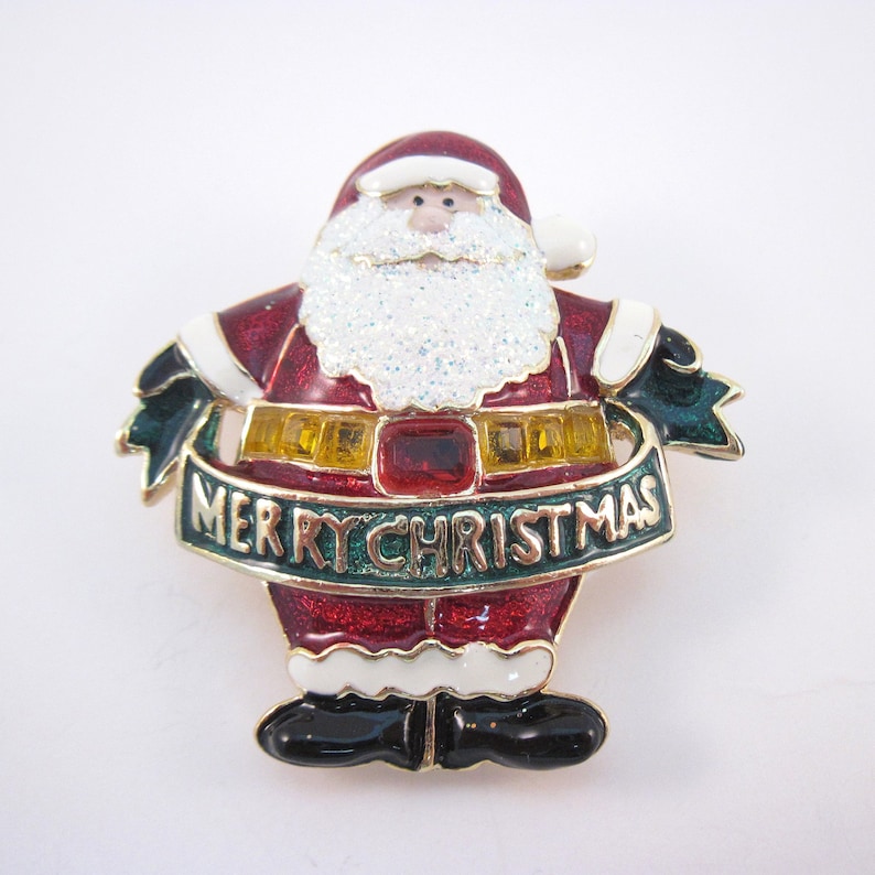 Vintage Holiday Lane Santa Claus Pin From Macy's - Lights Up - Etsy