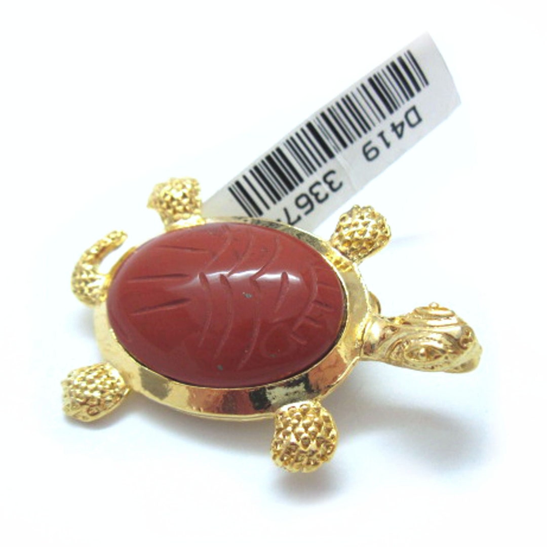 Egyptian Revival Scarab Gemstone Turtle Pin Pendant Combination - Etsy