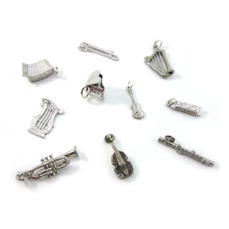 Vintage Instrument Charms - Etsy