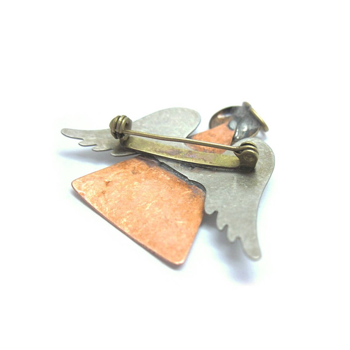 Cathedral Art Tri Color Peace Angel Brooch - Etsy Canada