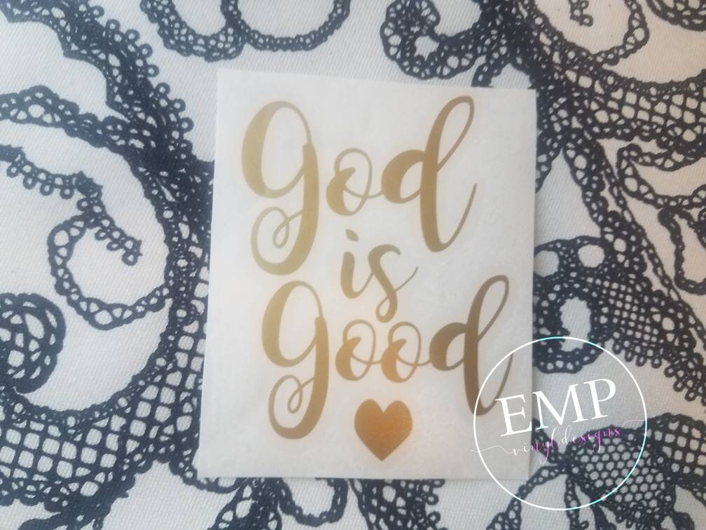 God is Good Decal Macbook Decal Inspirational Vinyl Decal - Etsy