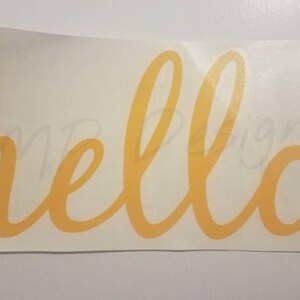 Hello Vinyl Decal - Door Decor - Hello Door Decal - Front Door Decal ...