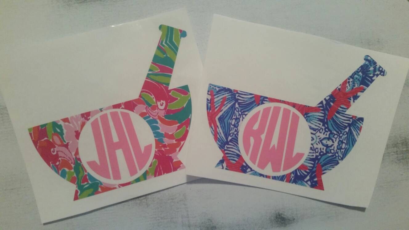 Pharmacist Monogram Decal Monogram Decal Circle Monogram - Etsy