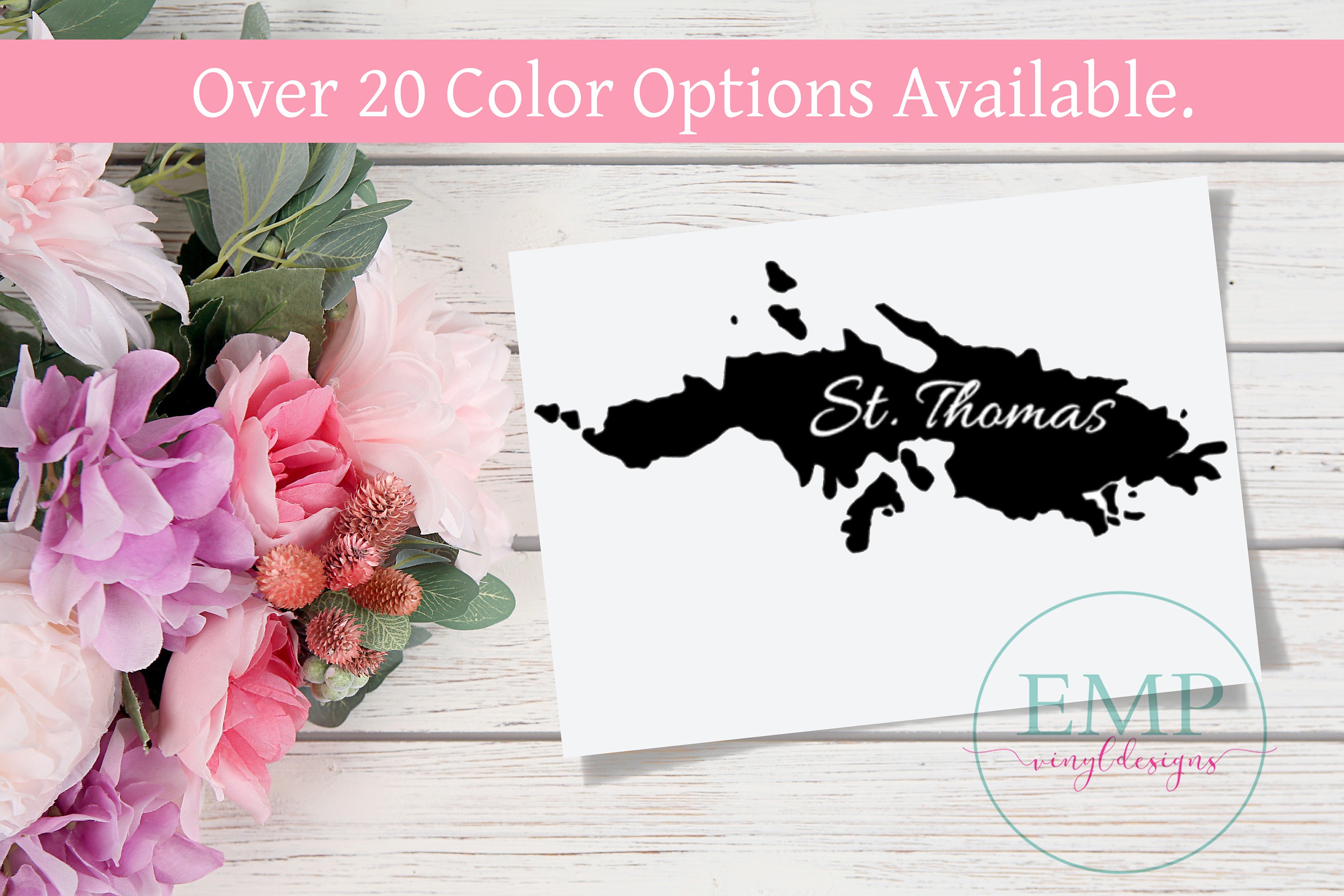 St. Thomas Decal - St. Thomas Island Decal - USVI Decal - St. Thomas ...