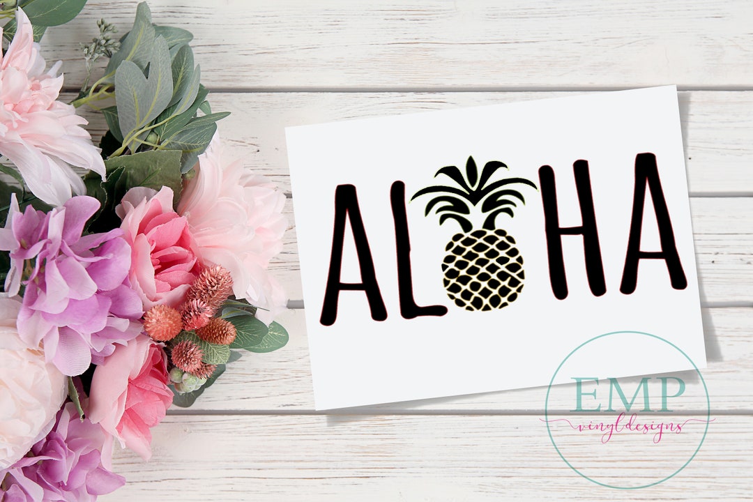 Aloha Decal - Hawaii Decal - Hawaiian Decal - Aloha Laptop Decal ...