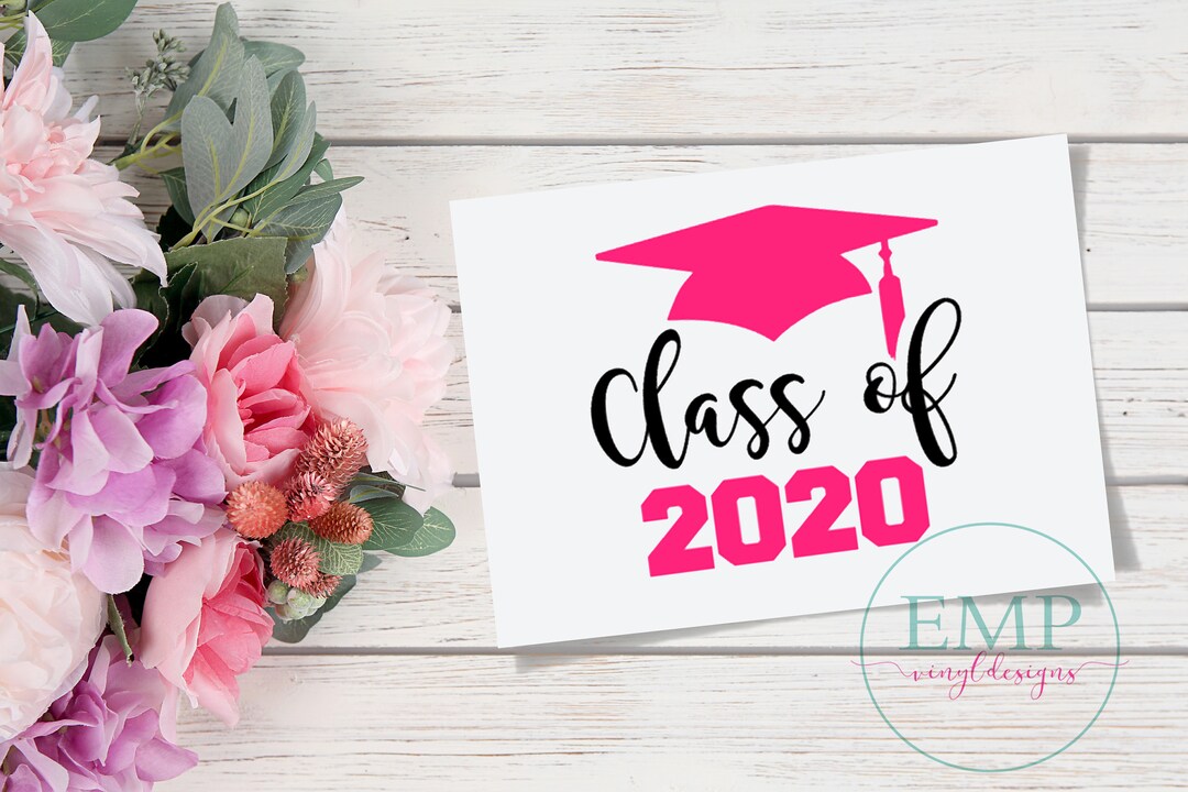 Class of 2020 Decal - Graduation Cap Decal - Graduation Sticker ...