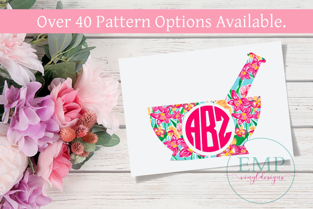Pharmacist Monogram Decal Monogram Decal Circle Monogram Decal ...