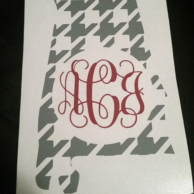 Alabama Monogram - Etsy
