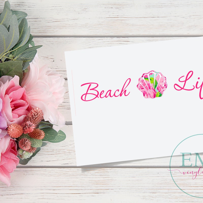 Beach Life Decal - Etsy
