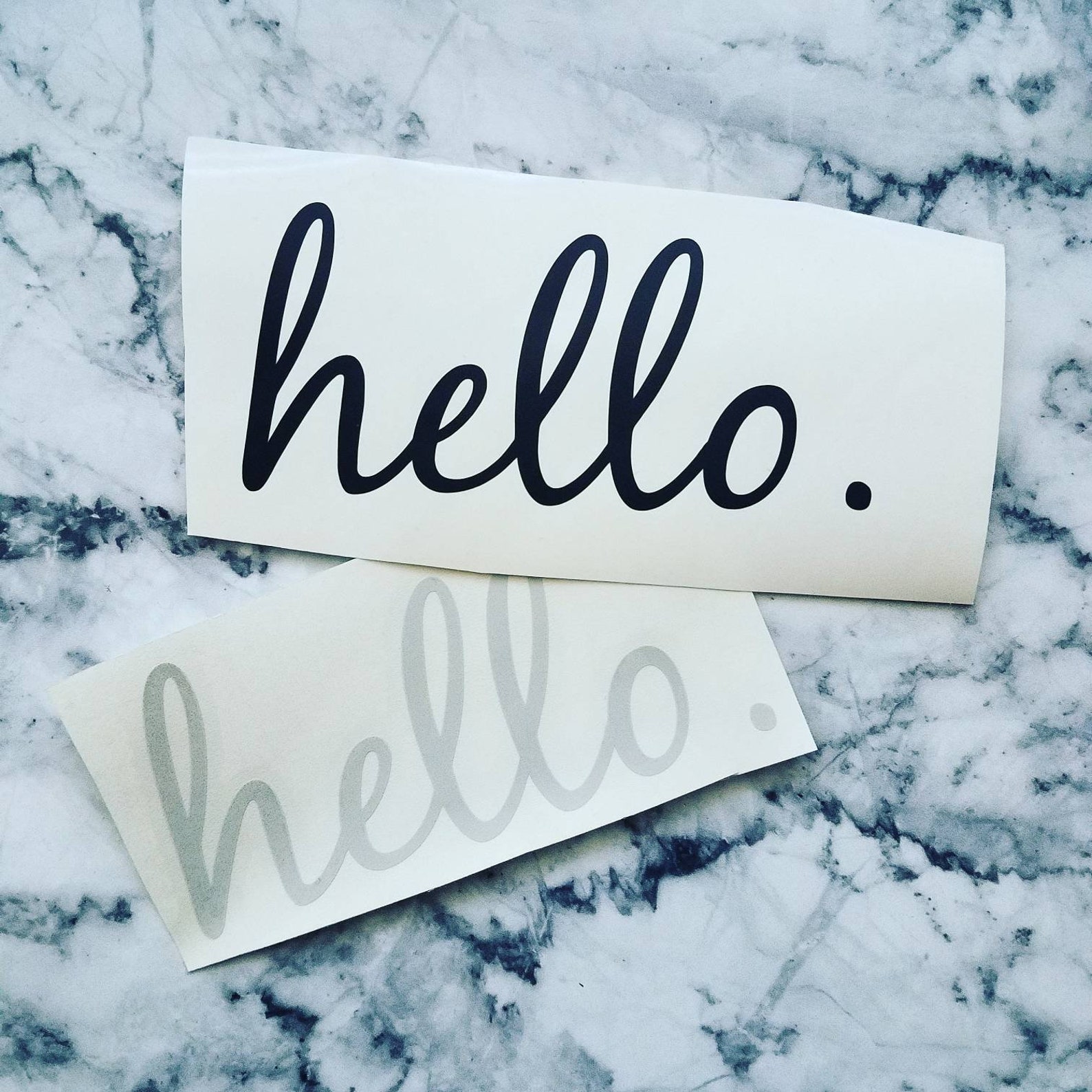 Hello Vinyl Decal Door Decor Hello Door Decal Front Door | Etsy