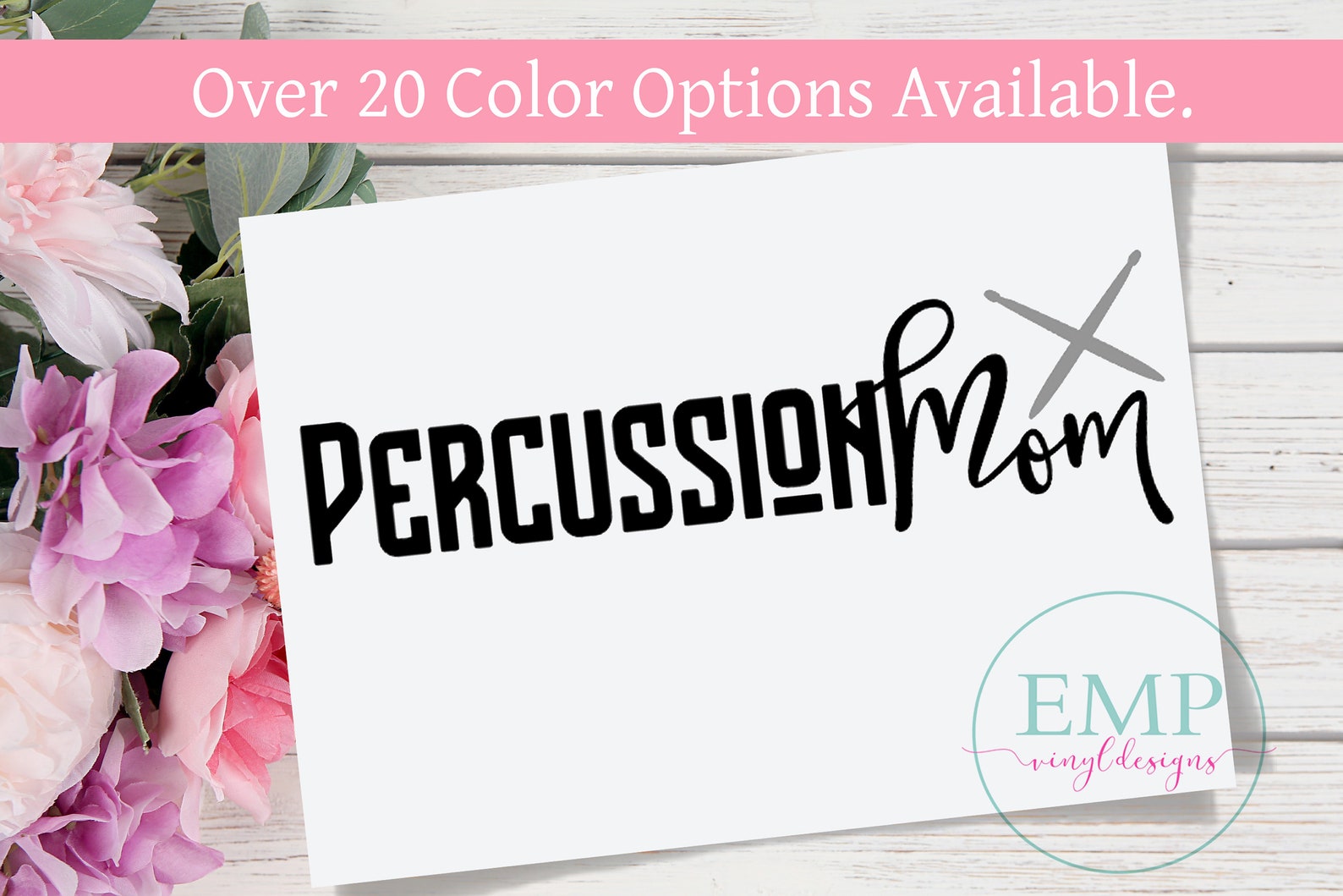 Percussion Mom Decal – Band Parent Sticker – Drumline Car Decal ...