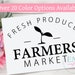 Farmers Market Decal Fresh Produce Decal Garden Decal Farming Decal ...