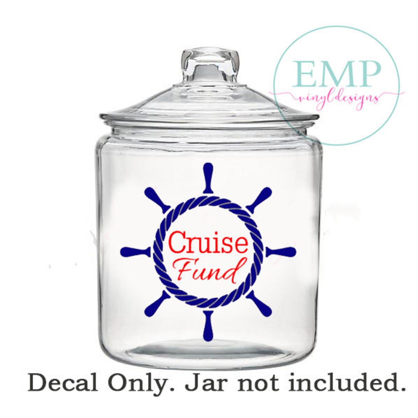Cruise Fund Jar Decal Cruise Decal Jar Decal Piggy Bank - Etsy