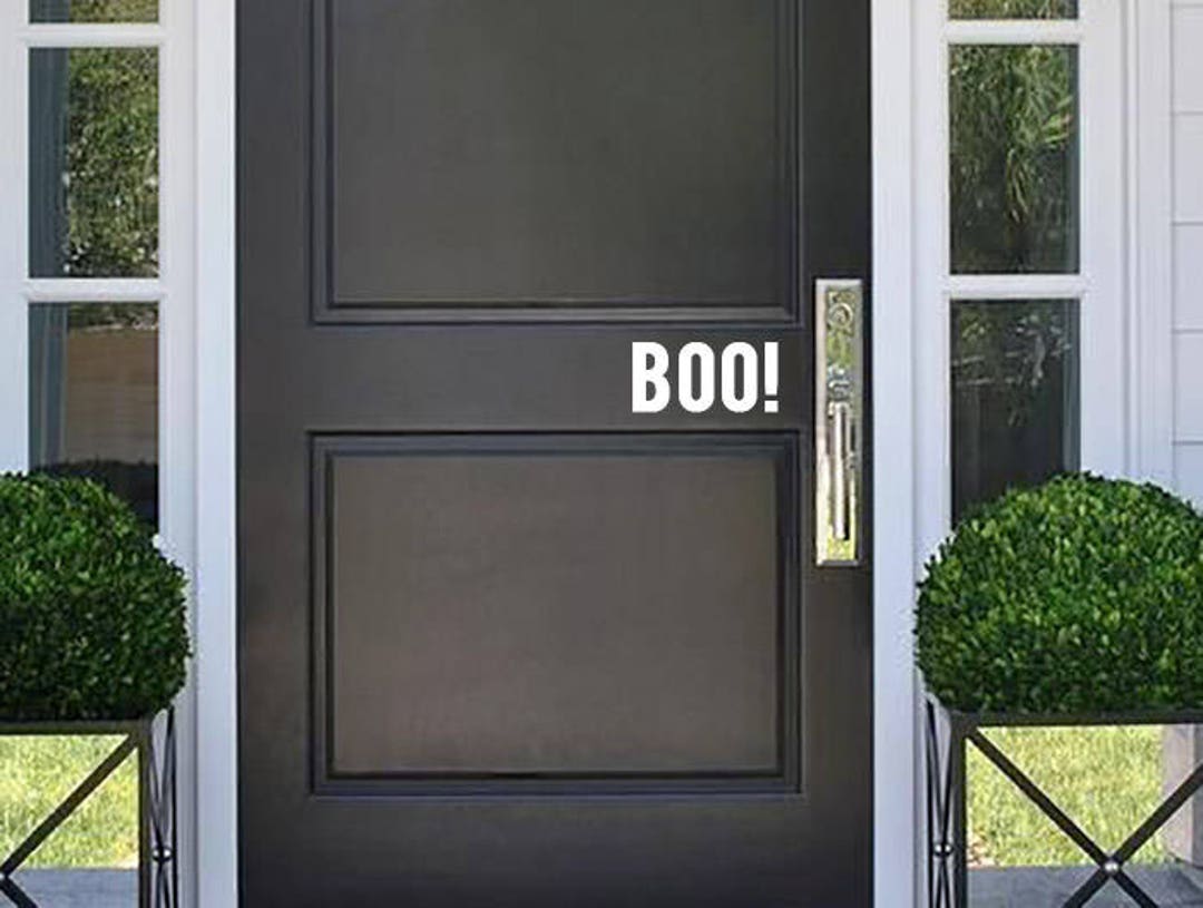 Boo Decal - Halloween Door Decal - Halloween Decal - Boo Door Decal ...
