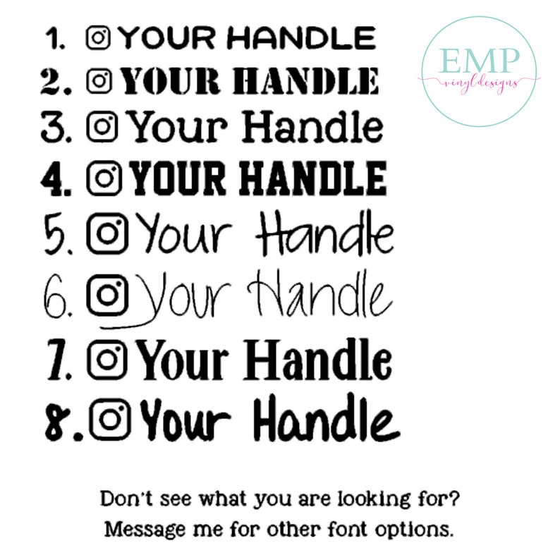 Custom Instagram Handle Car Decal – Personalized Social Media Vinyl ...