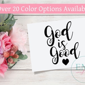 God is Good Decal - MacBook Decal - Inspirational Vinyl Decal - Laptop ...