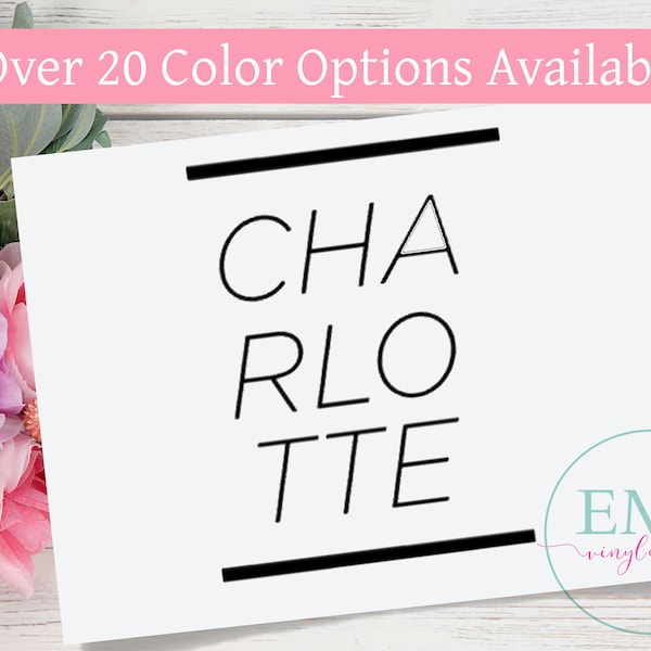 Charlotte Nc Sticker - Etsy