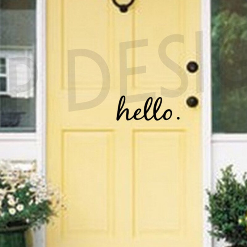 Front Door Decal - Etsy