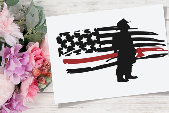 Firefighter Decal Love My Fireman Decal Fire Man Decal | Etsy