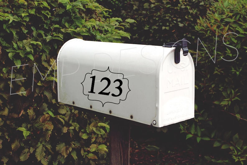 Mailbox Decal Mailbox Sticker Vinyl Mailbox Personalized - Etsy