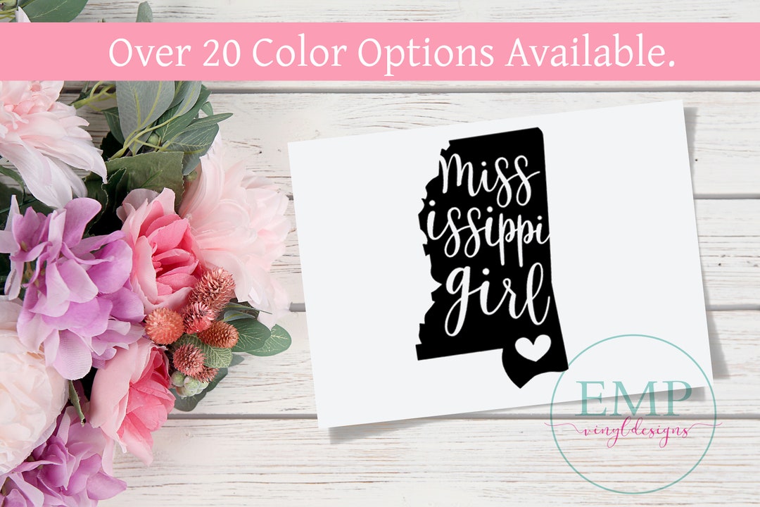 Mississippi Girl Decal - Mississippi Decal - Mississippi Girl Laptop ...