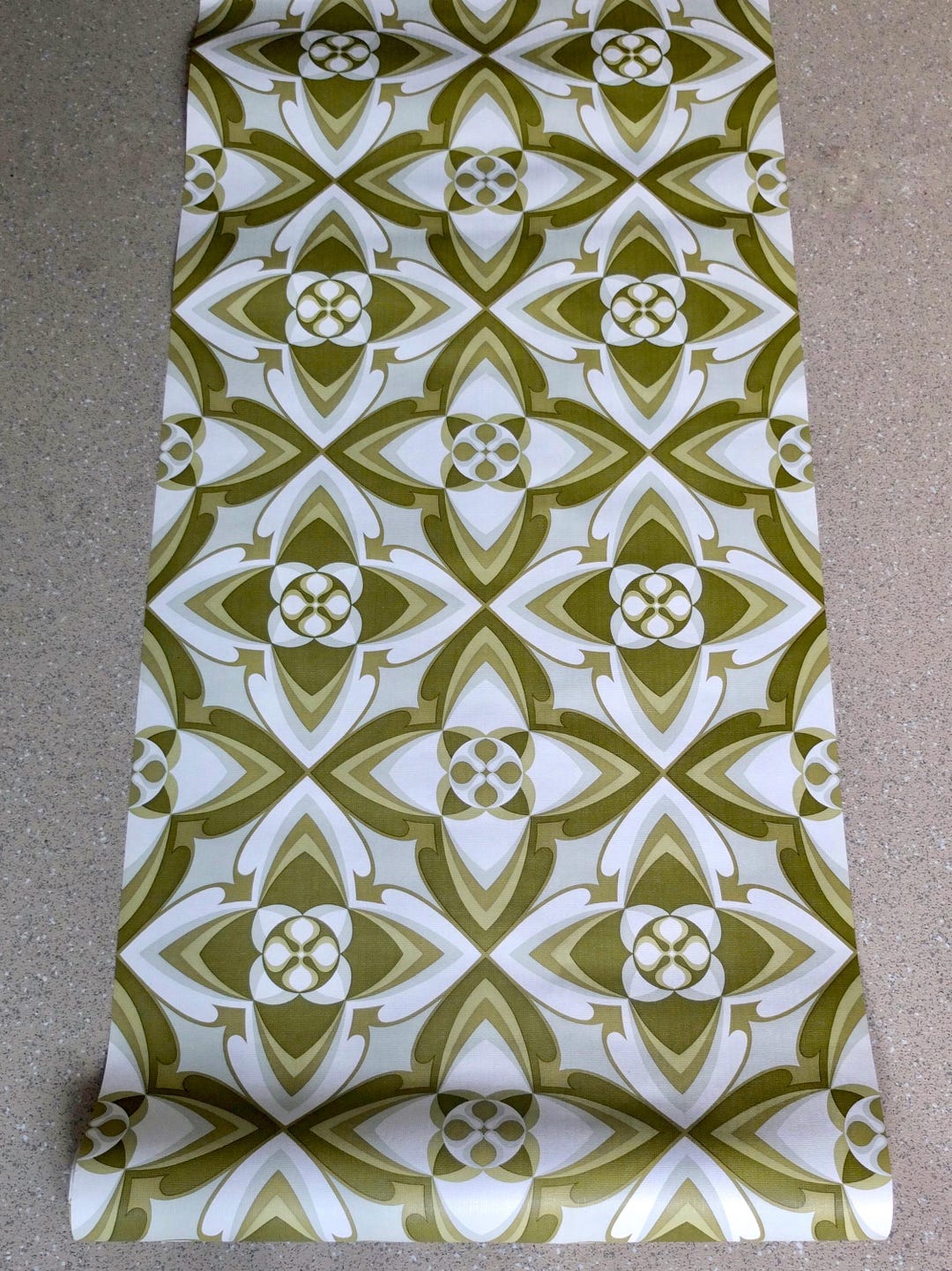 Stunning Authentic 1970's Vintage LEYLAND Vinyl Wallpaper Complete Roll ...
