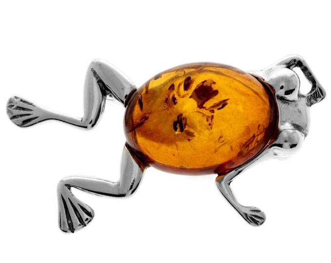 Vintage Frog Toad Pin 925 Sterling Silver Brooch - Etsy