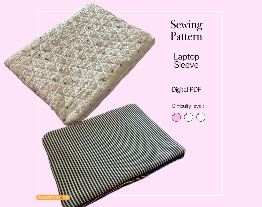 Laptop Sleeve Sewing Pattern: Padded Computer Bag (PDF Pattern) - Etsy