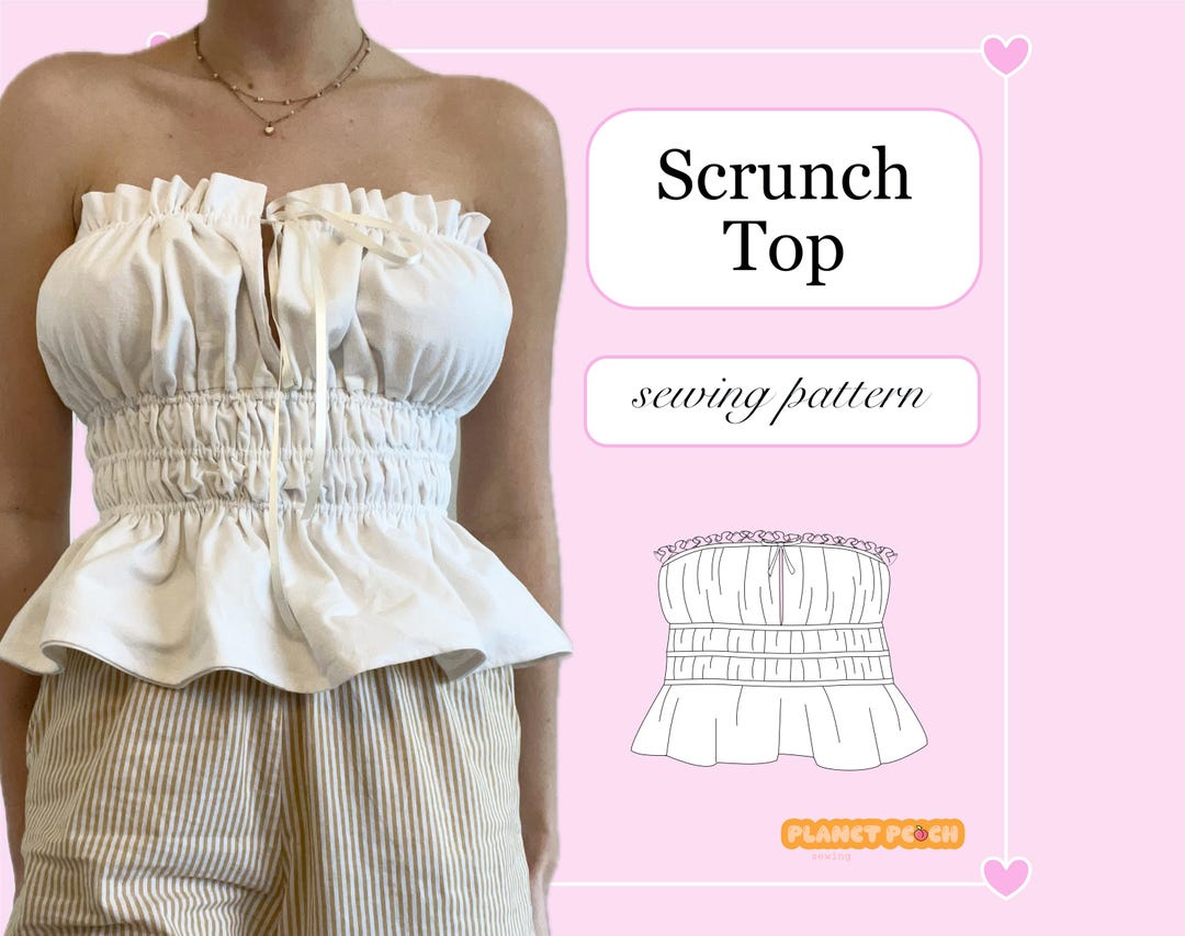 Cottagecore Top Sewing Pattern PDF Sizes XS-XL | Womens Tops Sewing ...