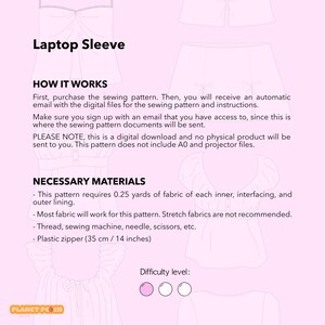 Laptop Sleeve Sewing Pattern: Padded Computer Bag (PDF Pattern) - Etsy