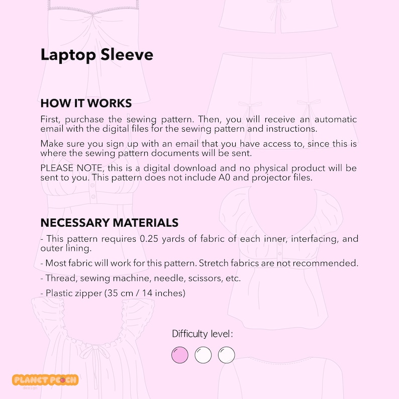 Laptop Sleeve Sewing Pattern: Padded Computer Bag (PDF Pattern) - Etsy