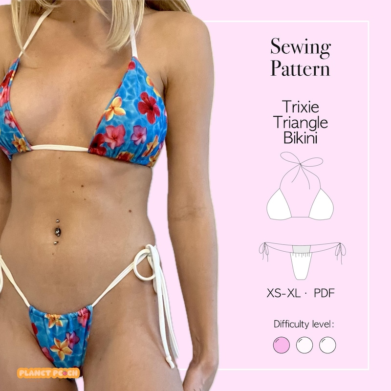 Micro Bikini Pattern - Etsy