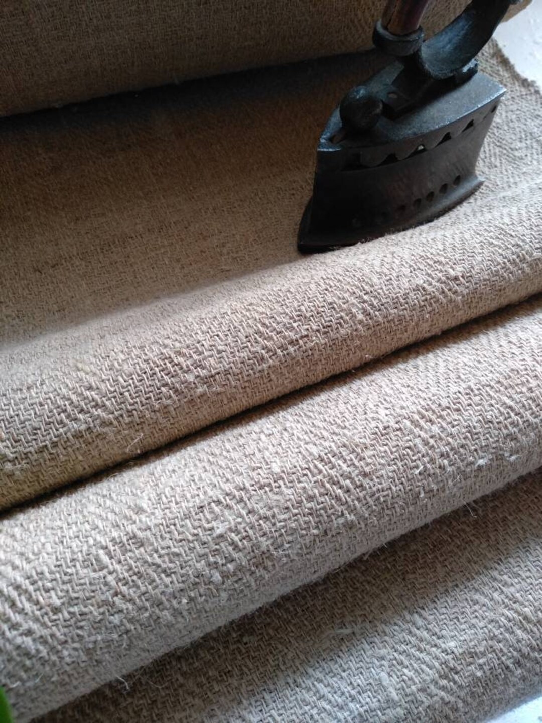 Fester Getreidesack Stoff Pure Heavy Hanf Rolle, Homespun Herringbone ...