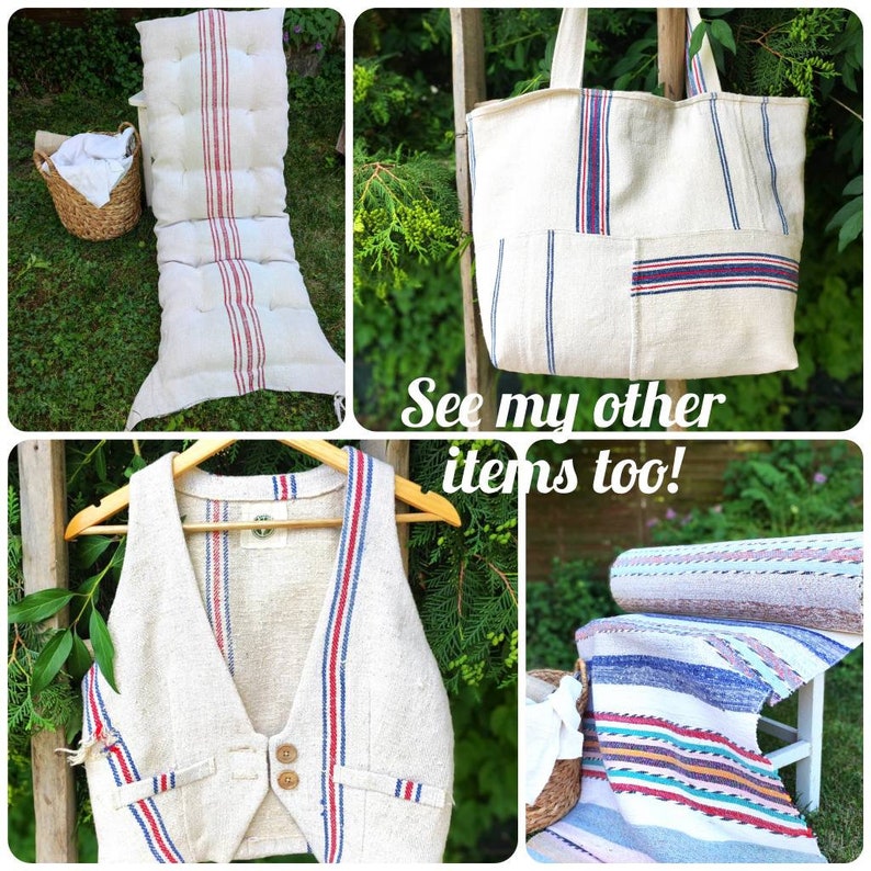 Vintage Handmade Rag Rug Runner Farmhouse Cottage Kitchen - Etsy