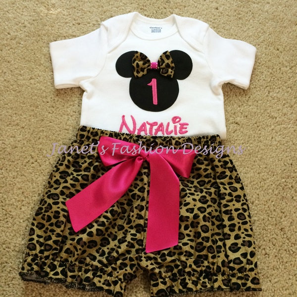 4t Leopard Minnie Mouse T Shirt - Etsy