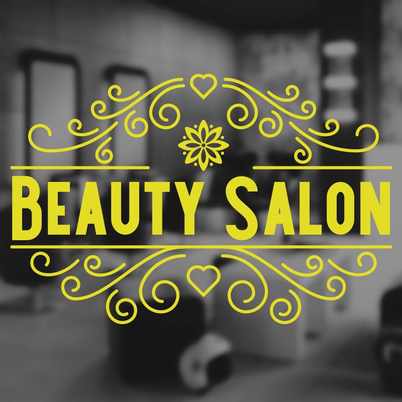 Beauty Salon Decal Beauty Salon Sign Shop Wall | Etsy UK