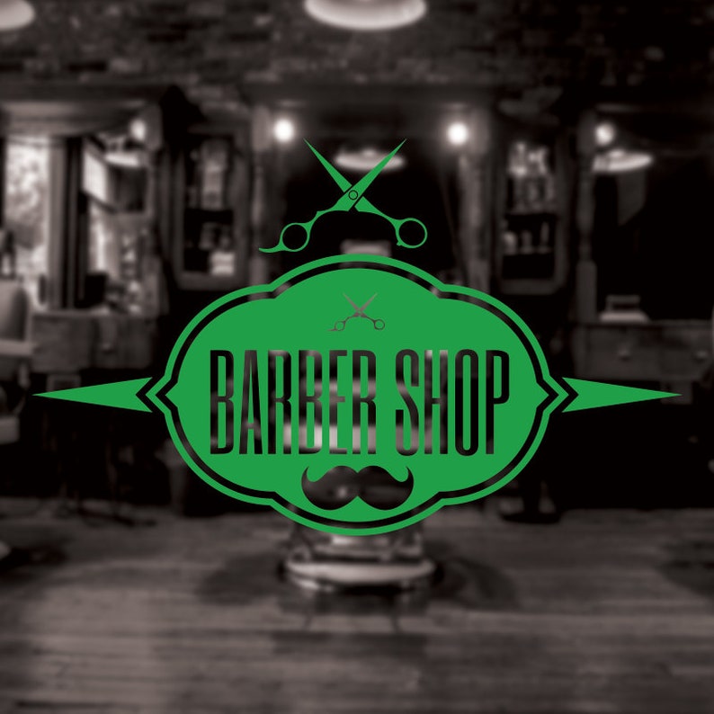 Barber Shop Wall Sign Window Sign Decal Sticker Wall/window - Etsy
