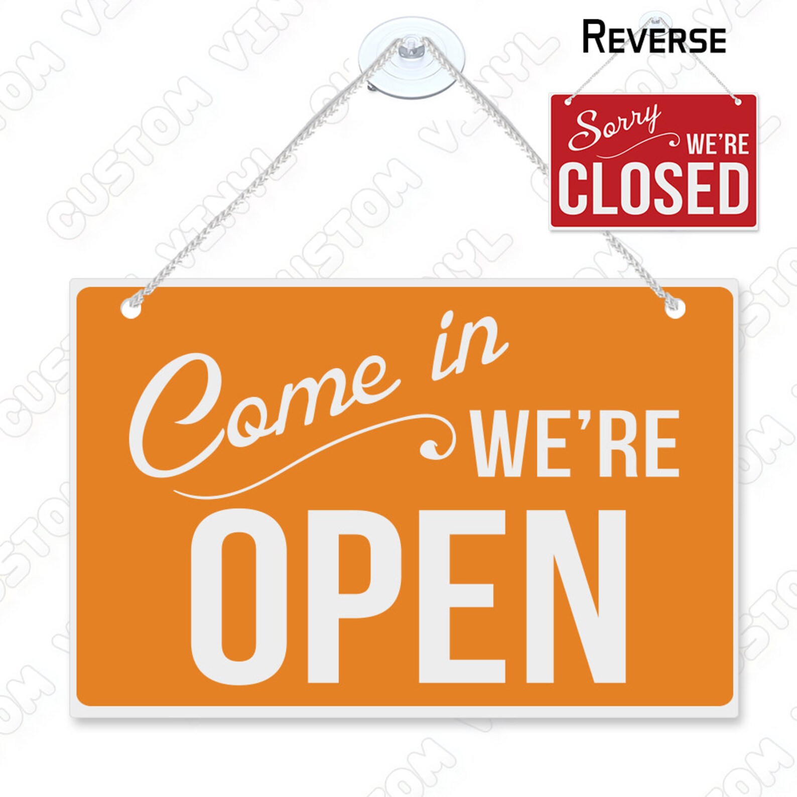 Come in Were Open Sign Custom Colours Hanging Shop Window - Etsy UK