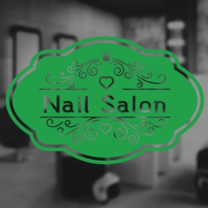 Nail Salon Wall Decal, Custom Nail Salon Sign/prints/art Vinyl Wall Art ...