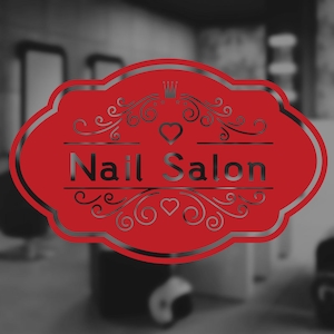 Nail Salon Wall Decal, Custom Nail Salon Sign/prints/art Vinyl Wall Art ...