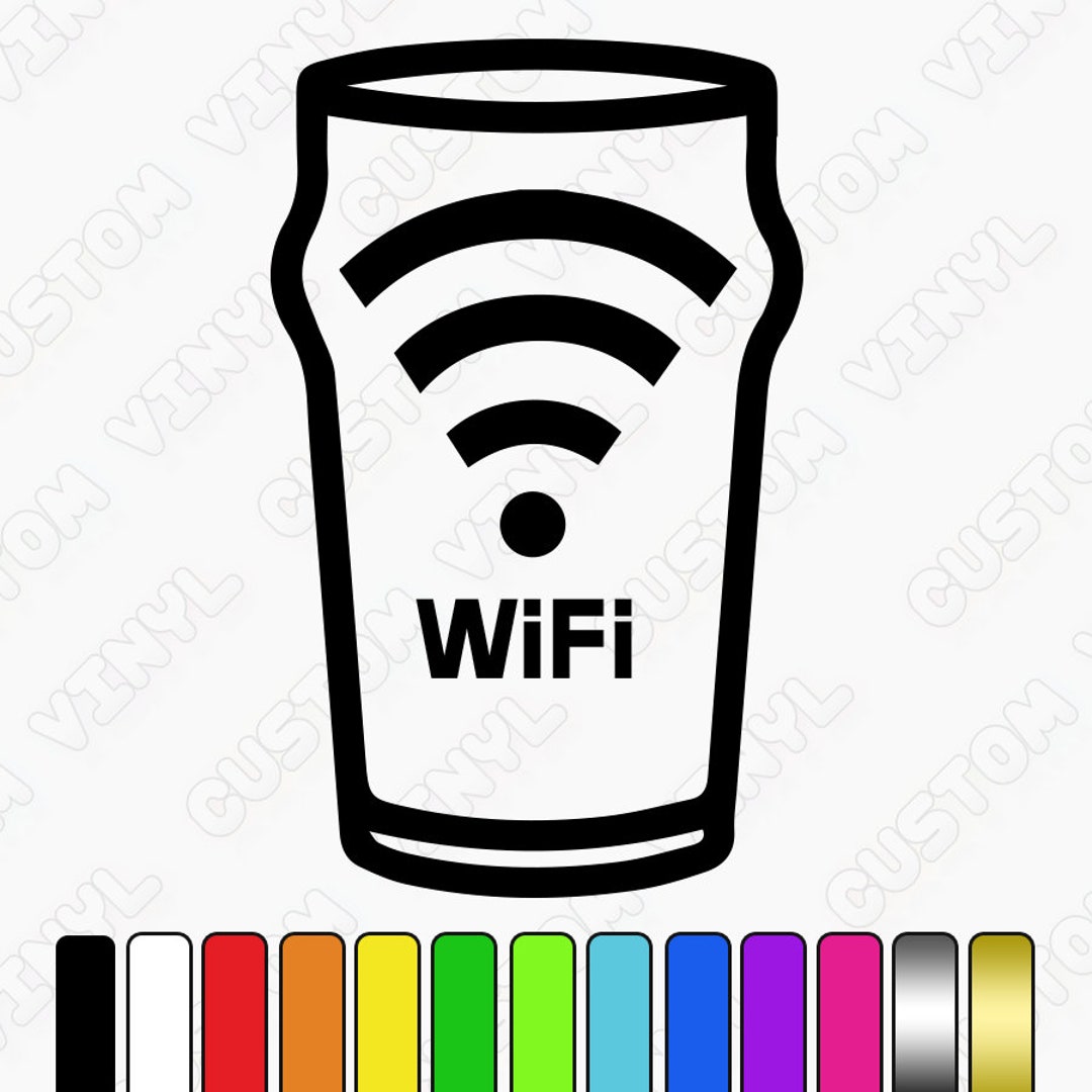 Free Pub Wifi Sticker Decal, Ask Staff for Password, Free Wifi Sign ...