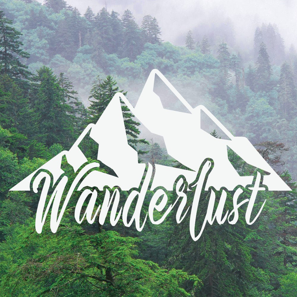 Mountain Decal Wanderlust Decal Adventure Decal Nature | Etsy