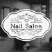 Nail Salon Wall Decal, Custom Nail Salon Sign/prints/art Vinyl Wall Art ...