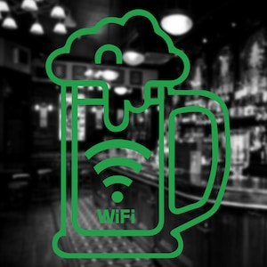 Free Pub Wifi Sticker Decal, Ask Staff for Password, Free Wifi Sign ...